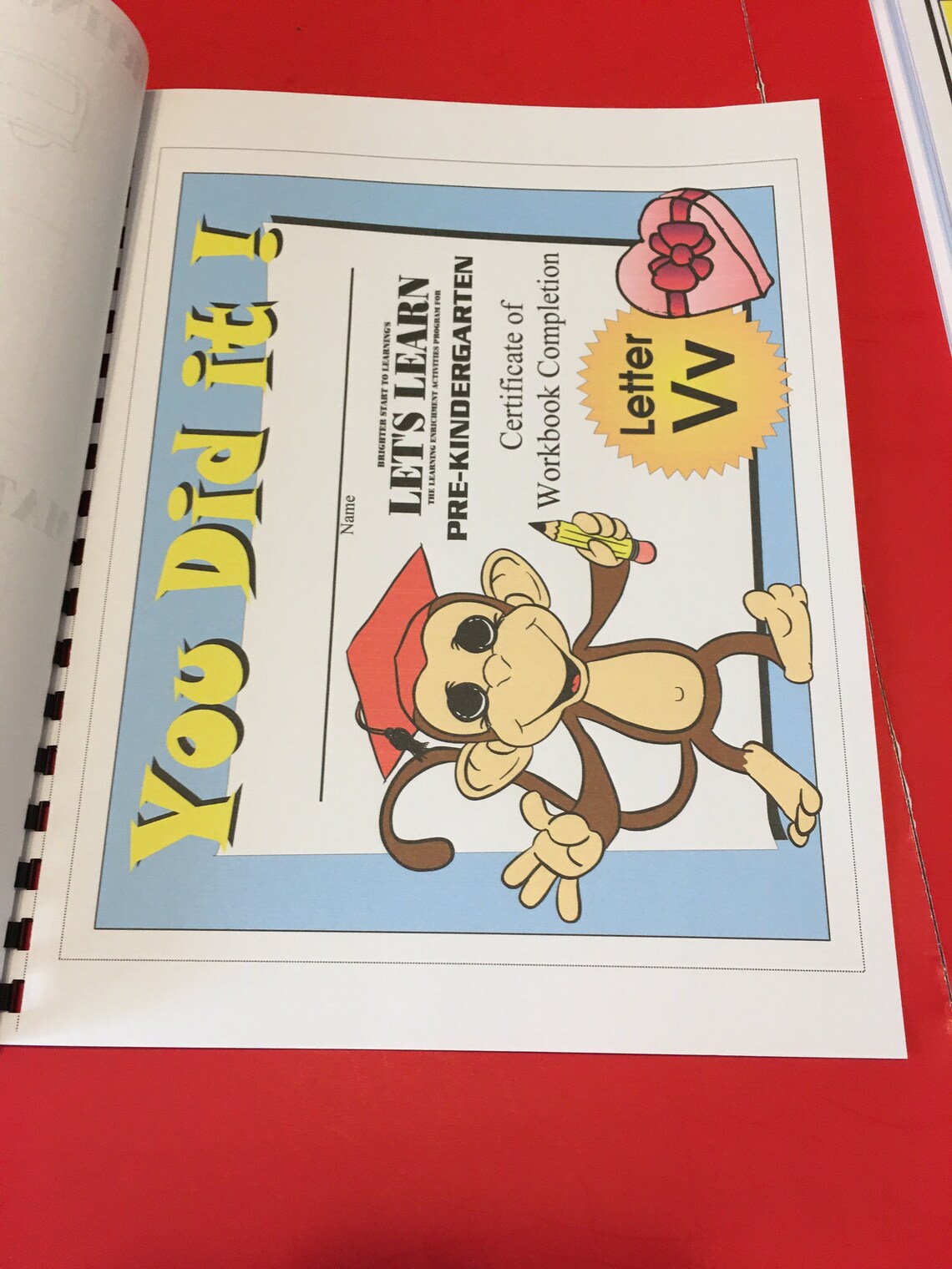 Preschool Worksheets BSTL Lets Learn Letter Vv work Booklet Perfect for ...