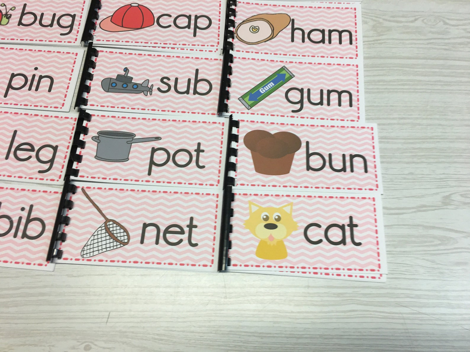 The Pink Series - 24 CVC Word Families Booklets- Montessori Material ...