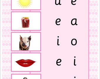 PINK SERIES Montessori Activity Beginning Sound Choice - Etsy