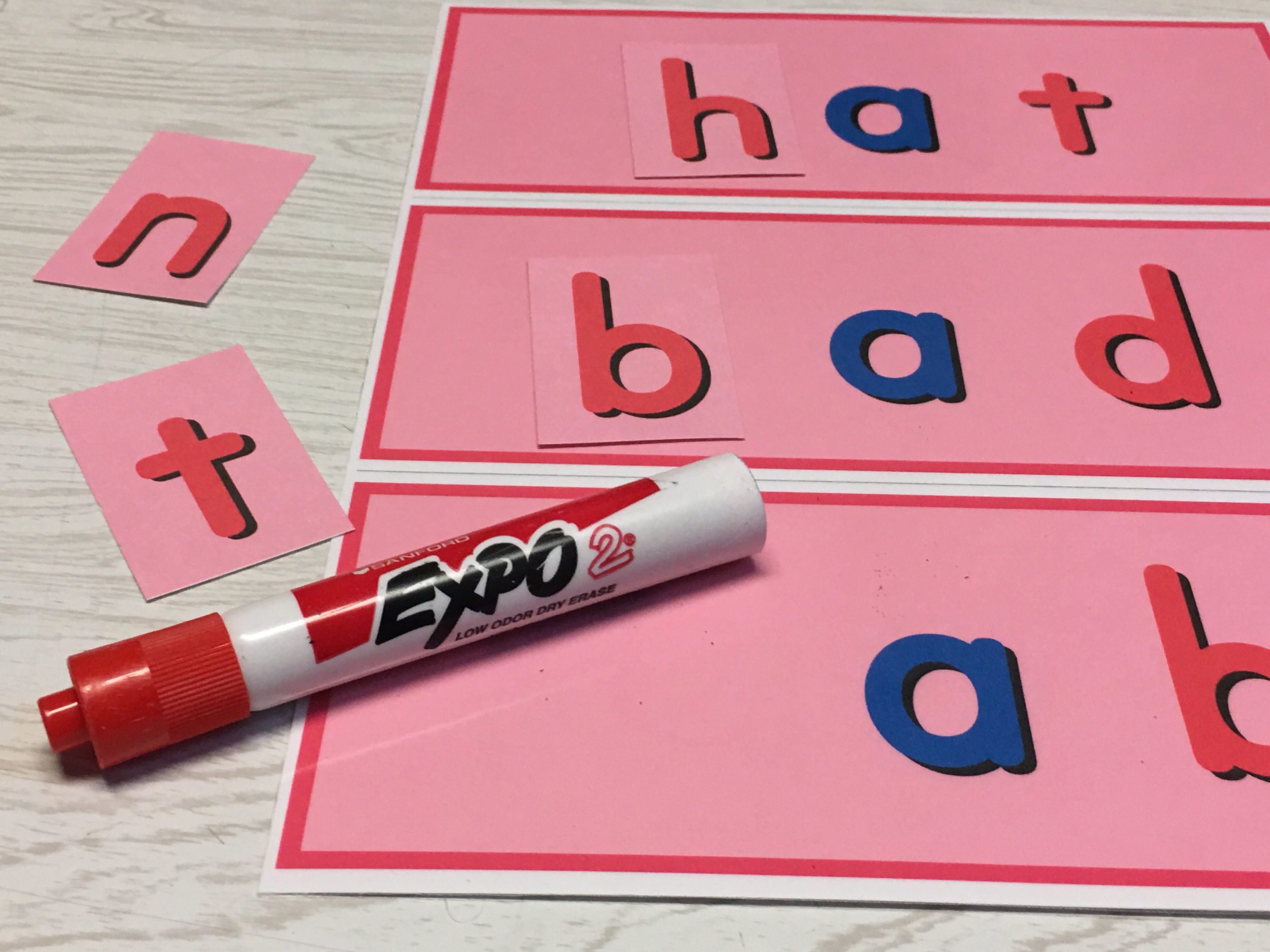 The Pink Series 33 Word Building Strips Word Families Work - Etsy