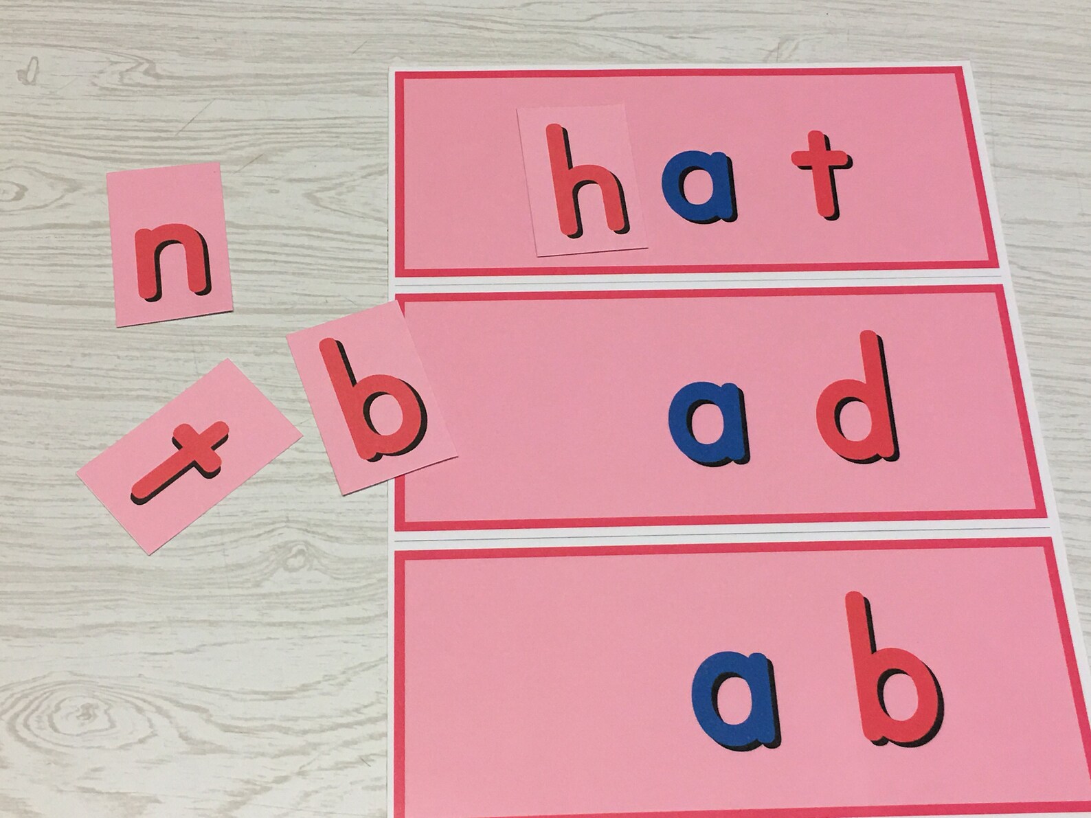 The Pink Series 33 Word Building Strips Word Families Work Mats ...