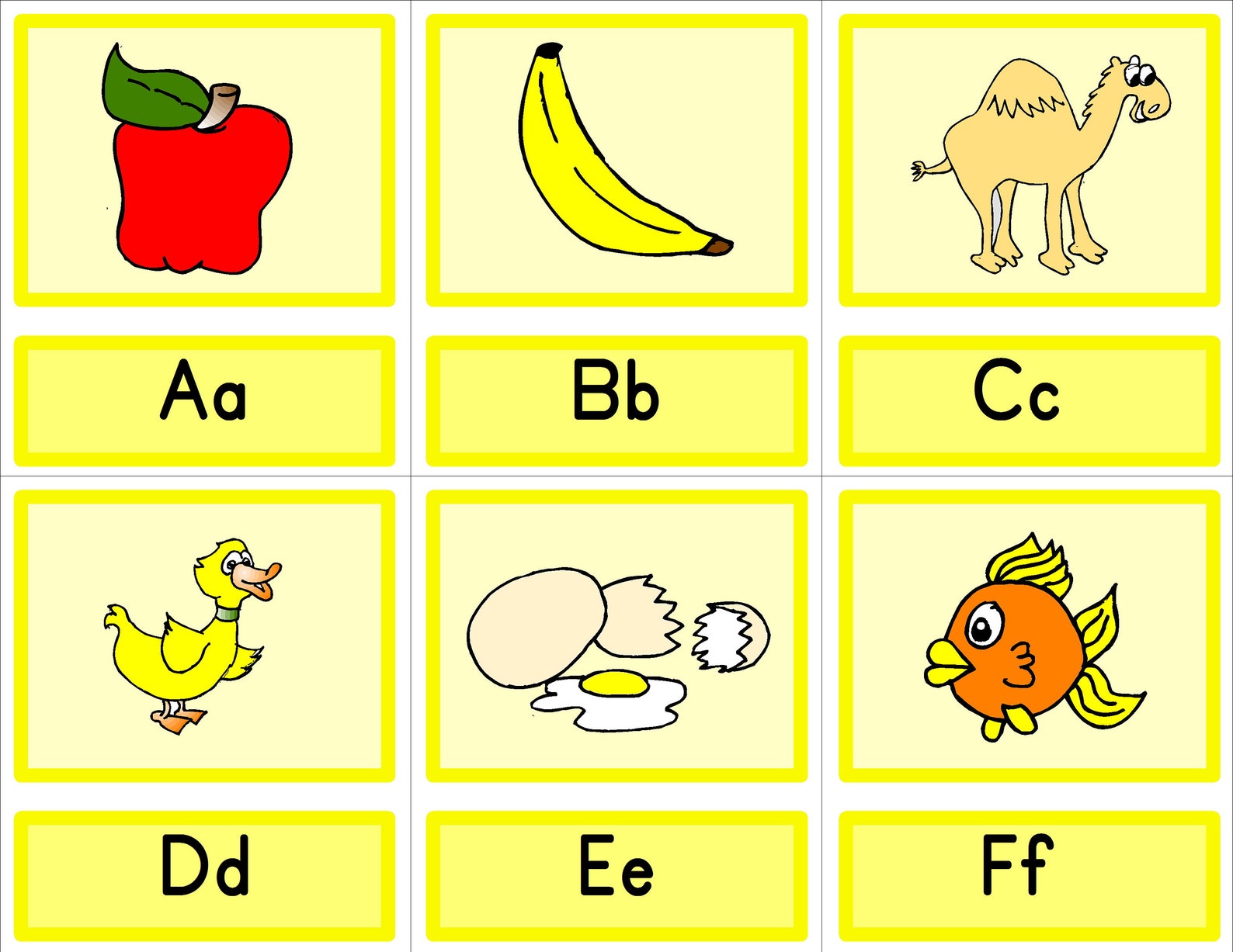 INSTANT DOWNLOAD - Phonics Alphabet Cards - Three Part Card Set and ...