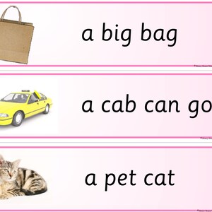 PINK SERIES | Montessori Activity - Reading Phrases | Educational ...