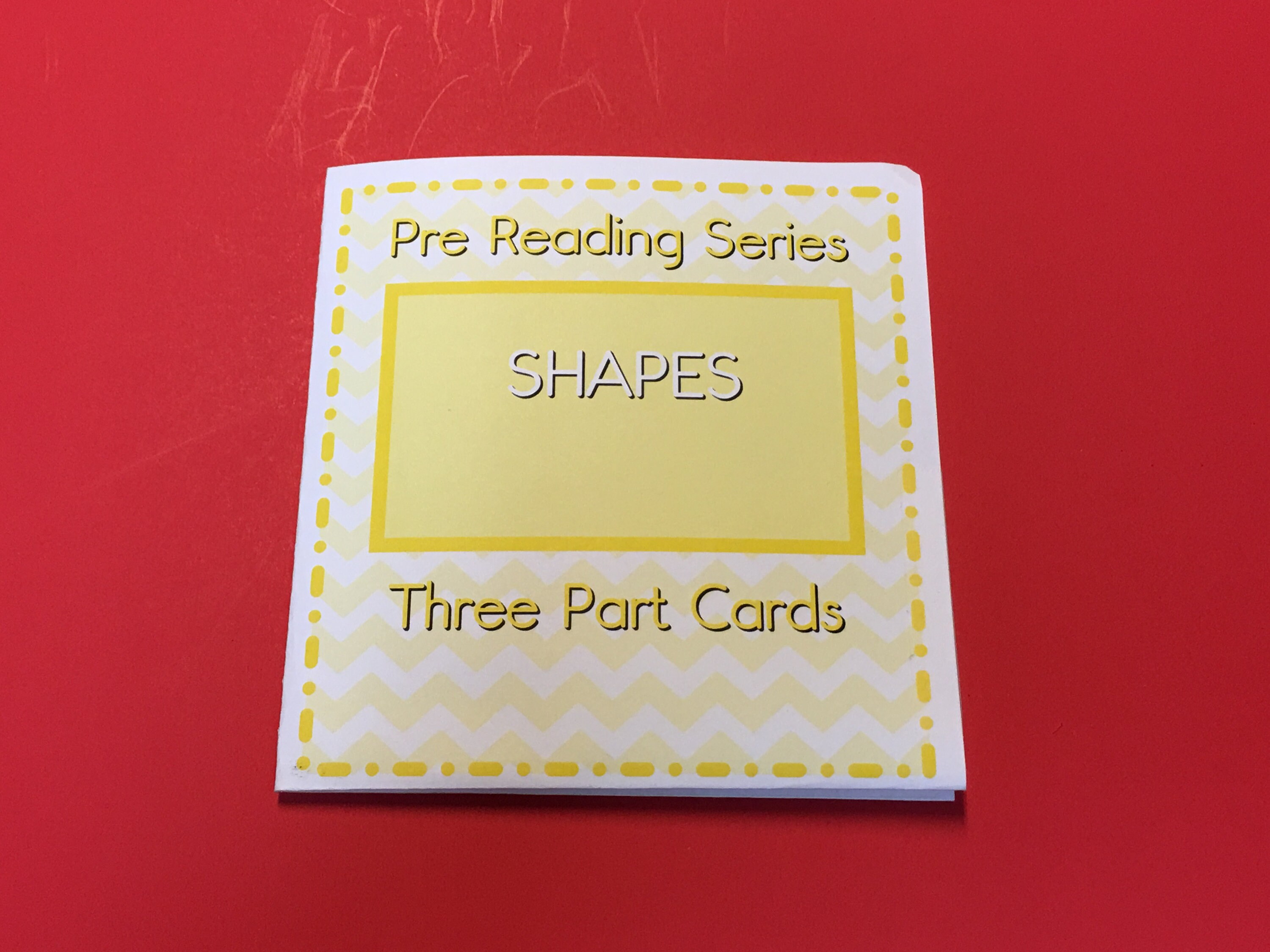 INSTANT DOWNLOAD - Shapes - Three Part Card Set and Folio - Pre-reading ...