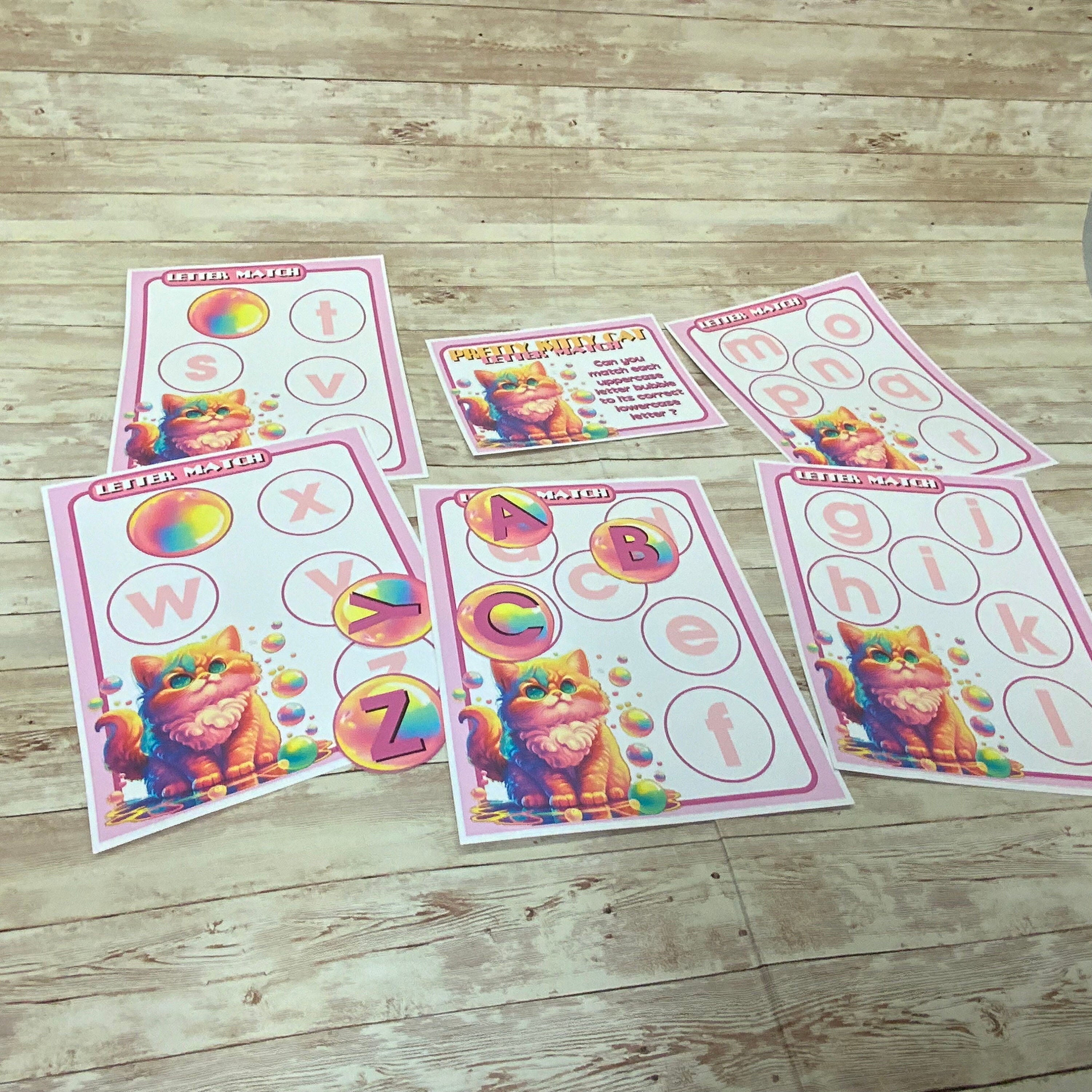 Preschool Learning Games - Pretty Kitty Cat Bubble Match | Uppercase ...