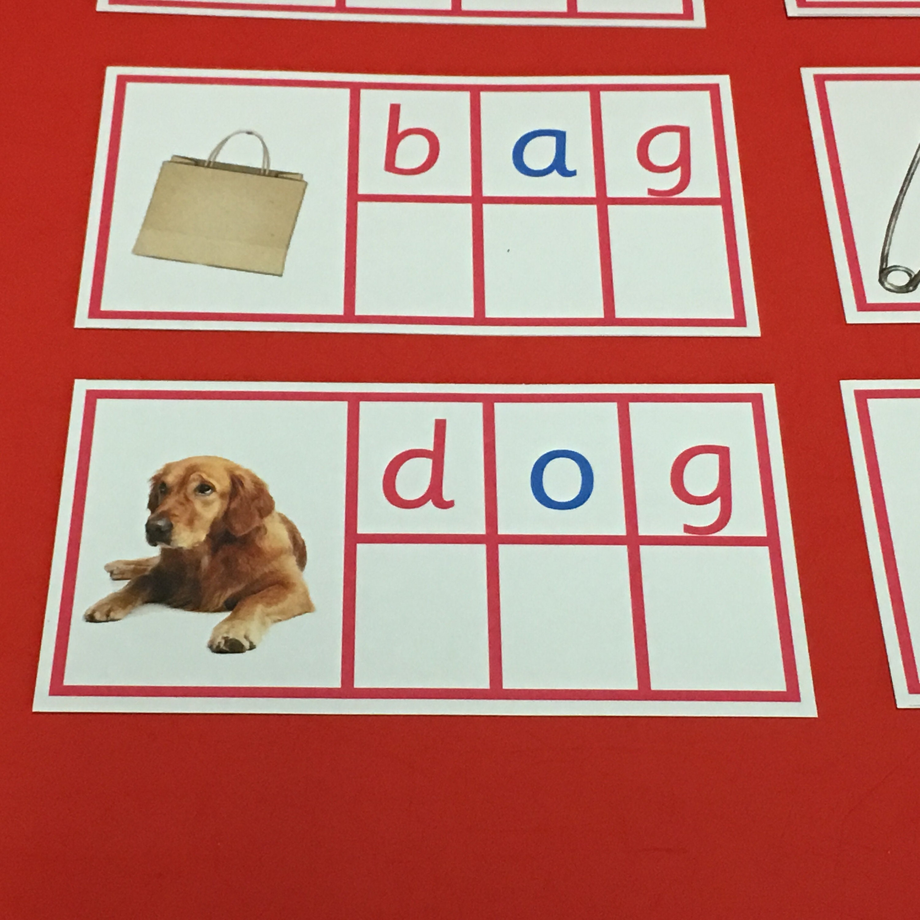 Pink Series Montessori - CVC WORD CARDS - 45 Laminated Cards - Etsy