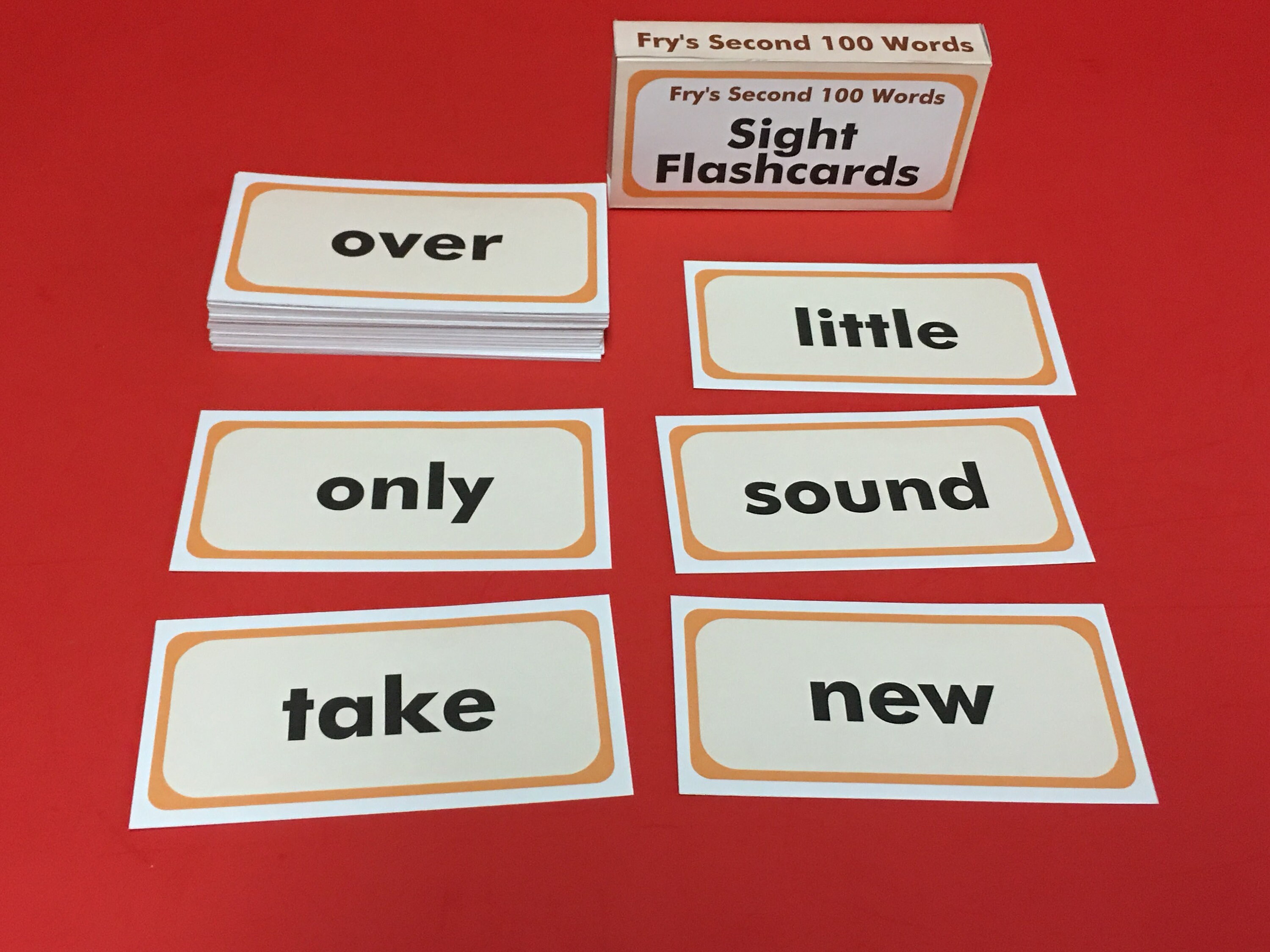 100 Flashcards - Fry”s Sight Words - 2nd Hundred Words Flash Cards - Etsy