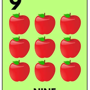 20 Printable Numbers Posters for Numbers 1-20. Wall Charts Classroom ...