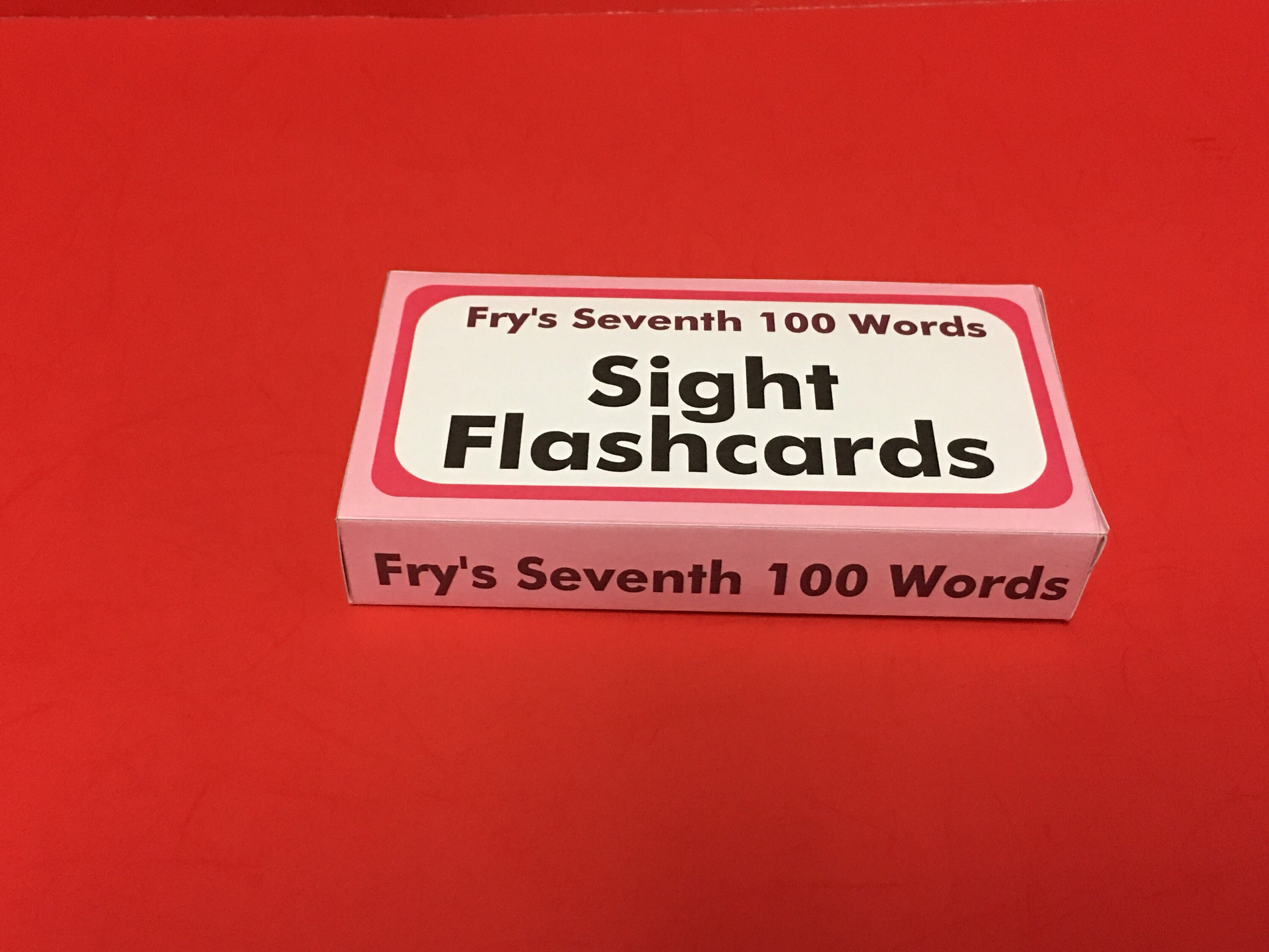 100 Flashcards Frys Sight Words 7th Hundred Words Flash | Etsy