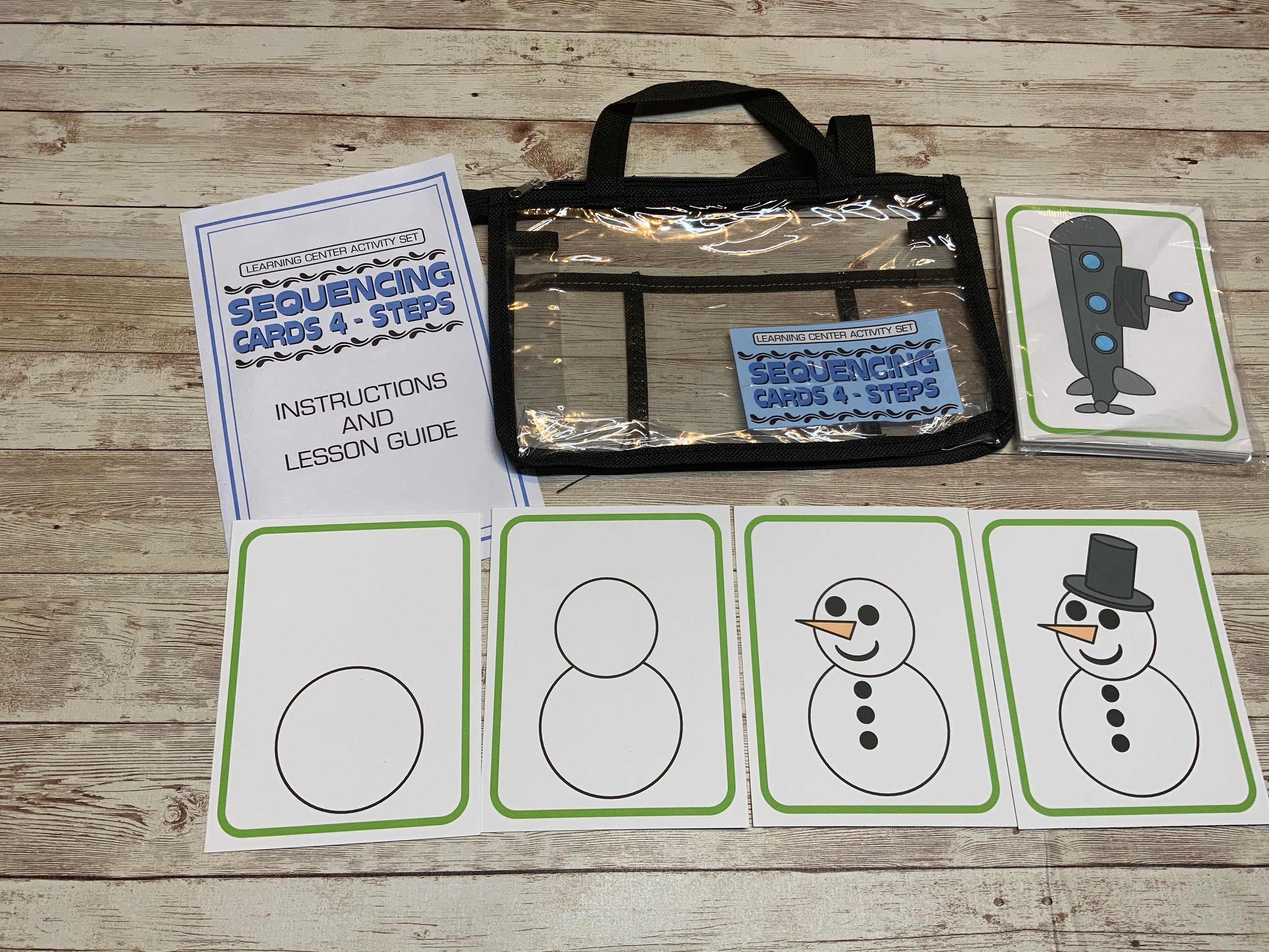 Learning Center Activity Set - Sequencing Cards 4 Steps - Learning ...