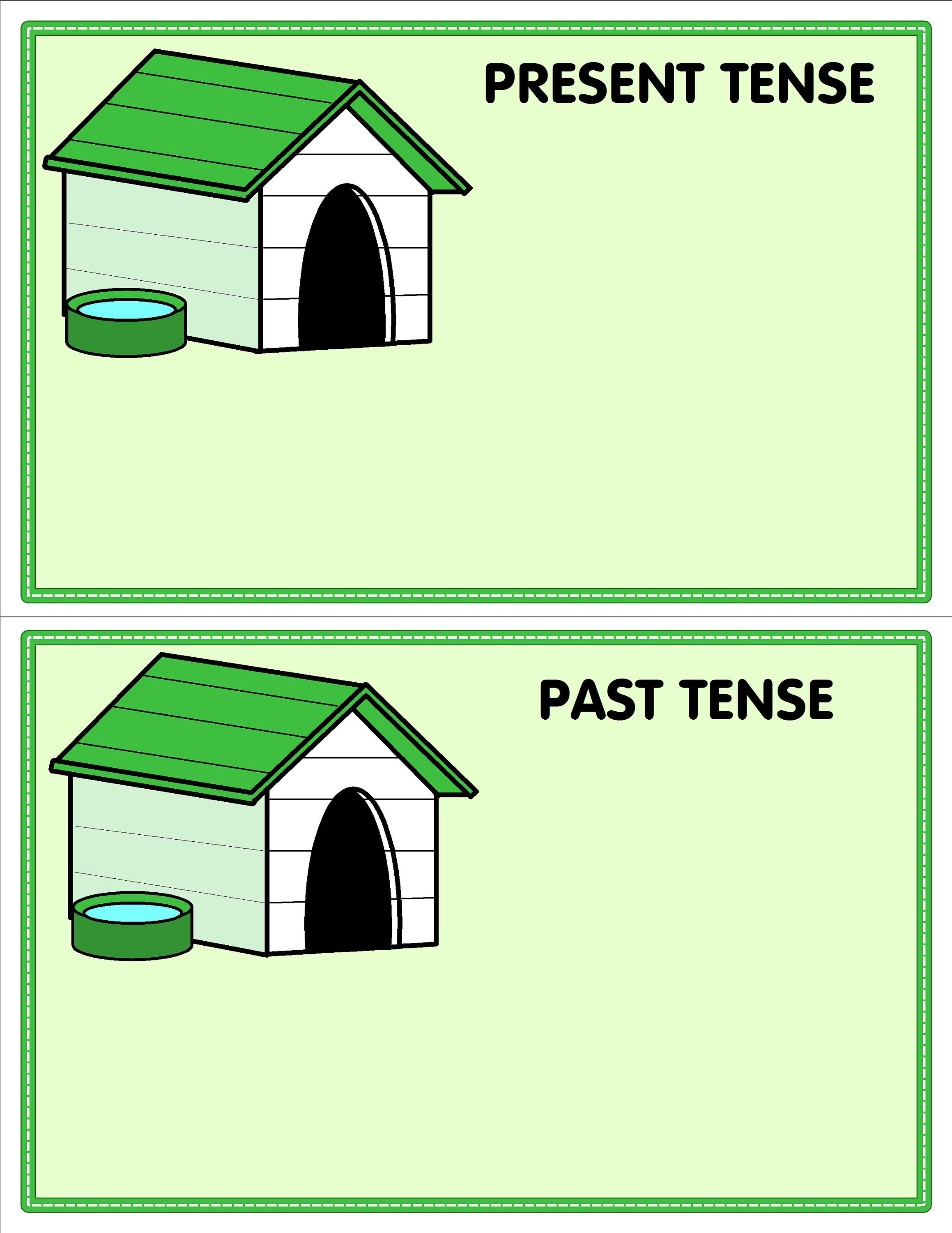 Past & Present Tense Verb Sort: Homeschool Activity (digital Download ...