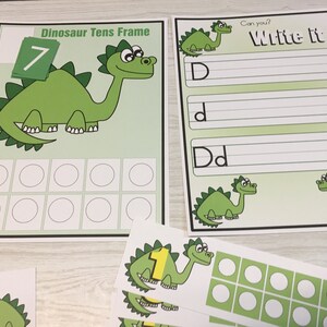 INSTANT DOWNLOAD Dinosaurs Themed Activities Package for Learning ...