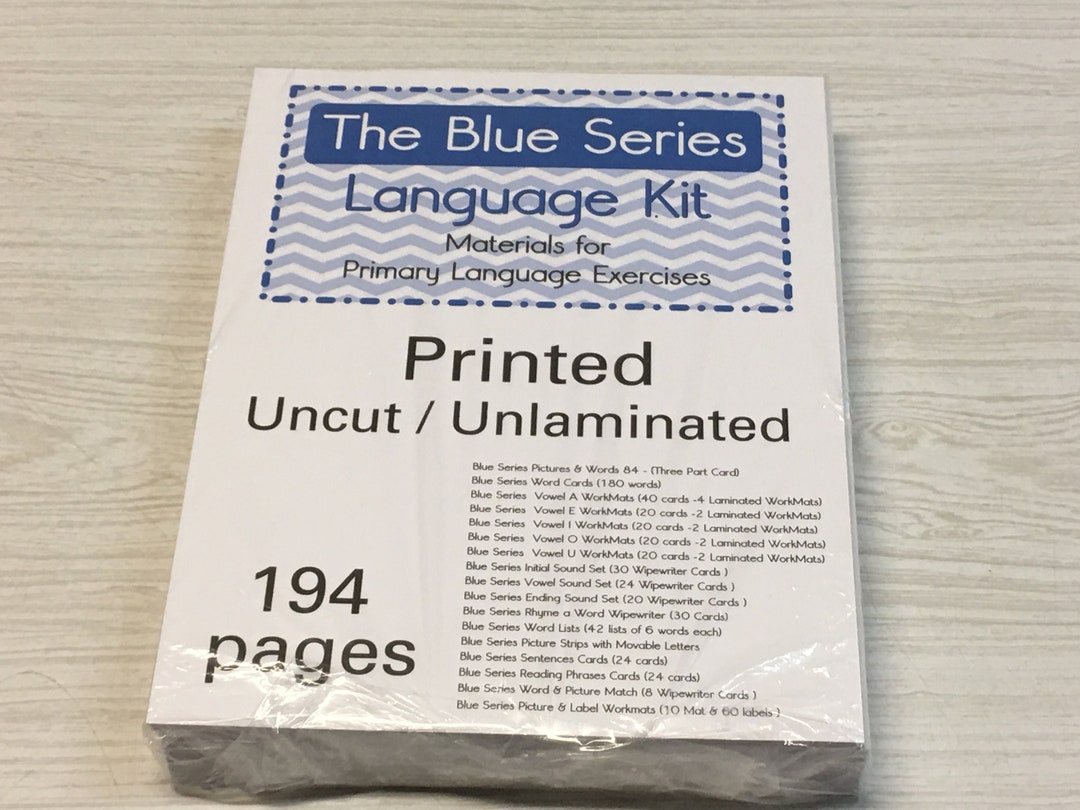 Blue Series Language Kit: Montessori Primary Language Materials ...