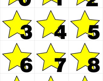 INSTANT DOWNLOAD Poppies Numbers 0-31 Pocket Chart Cards | Etsy