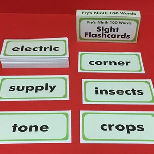 Fry's 1000 Sight Words Set - Reading - Sight Word Flash Cards - 1000 ...