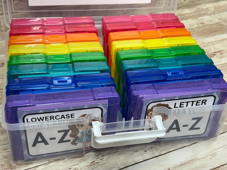 Phonics - 16 Task Box Activity Sets With Carrying Case - Letters and ...