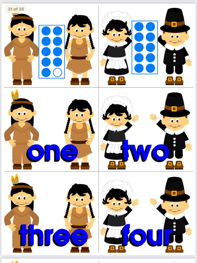 INSTANT DOWNLOAD Pilgrim Native American Themed Activities Package for ...