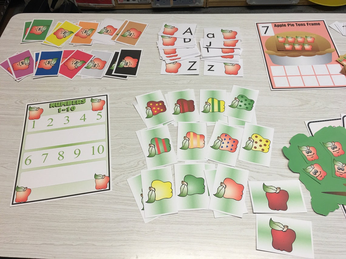 INSTANT DOWNLOAD Apples Themed Activities Package for | Etsy