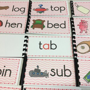 The Pink Series - 24 CVC Word Families Booklets - LAMINATED ...