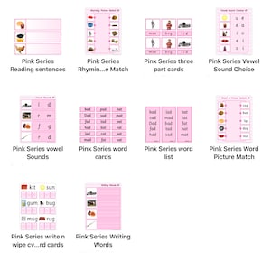 PINK SERIES | Montessori Activity Bundled Complete Set | Educational ...