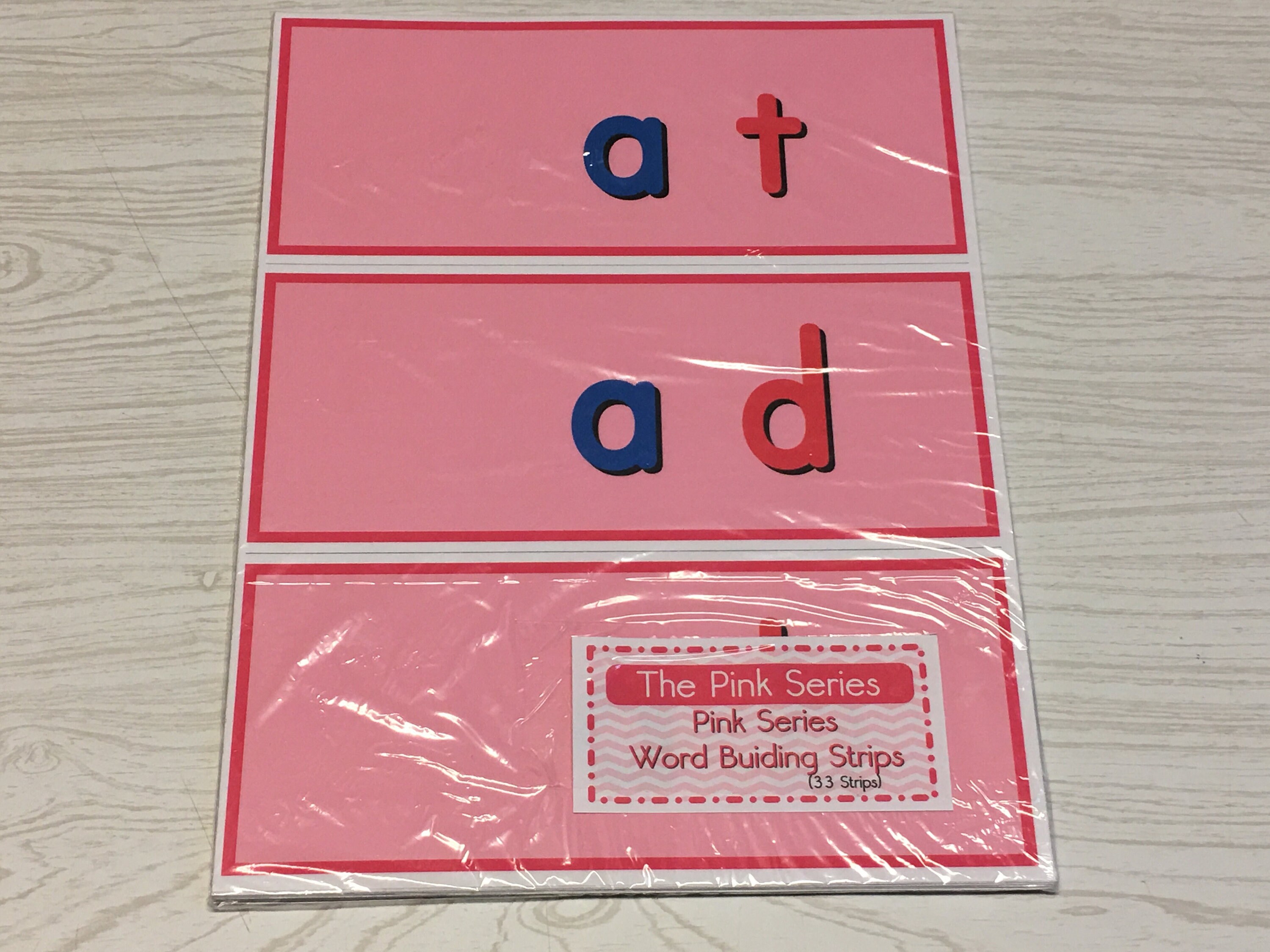The Pink Series 33 Word Building Strips Word Families Work Mats ...