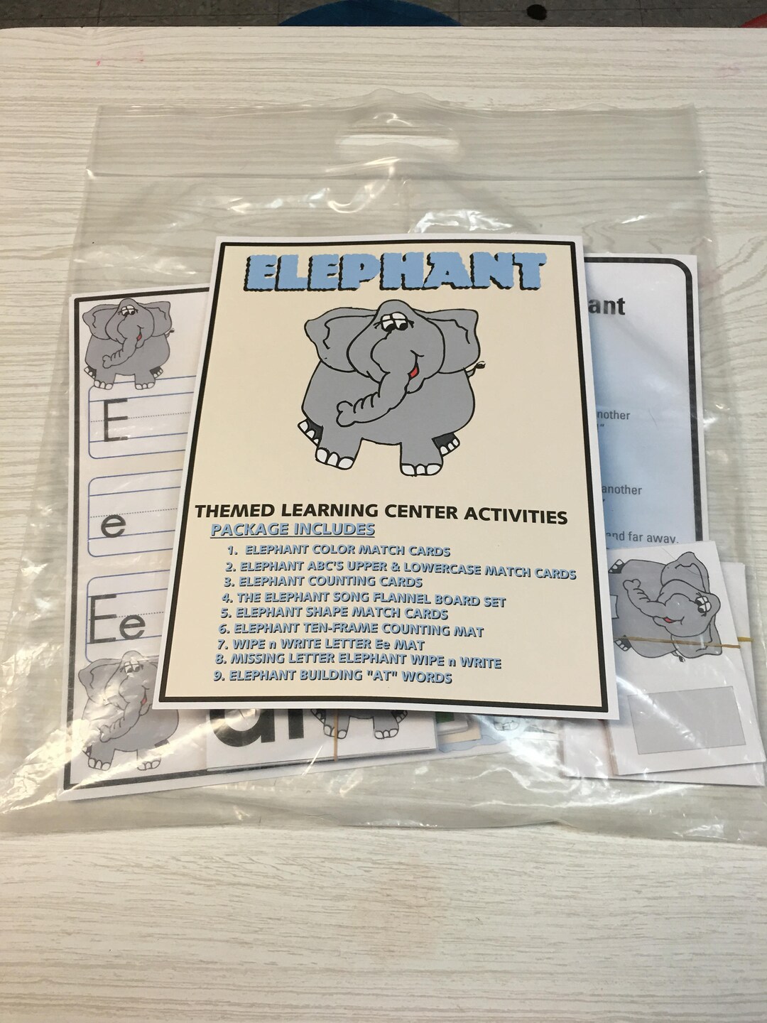 Elephants - Themed Activities Package for Learning Centers - Perfect ...