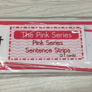 The Pink Series - Matching Sentences Strips (21 Strips) - Montessori ...