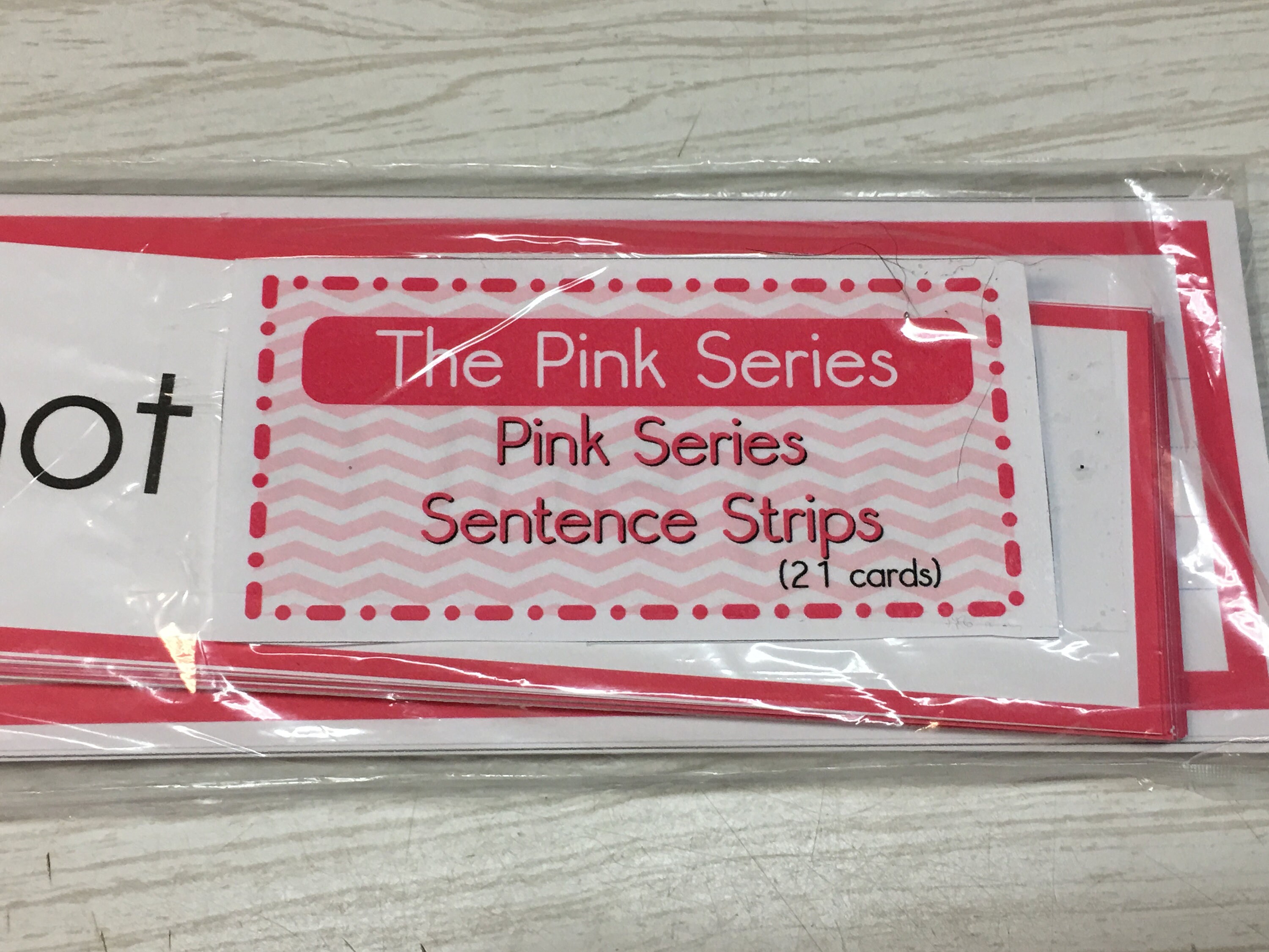 The Pink Series - Matching Sentences Strips (21 Strips) - Montessori ...
