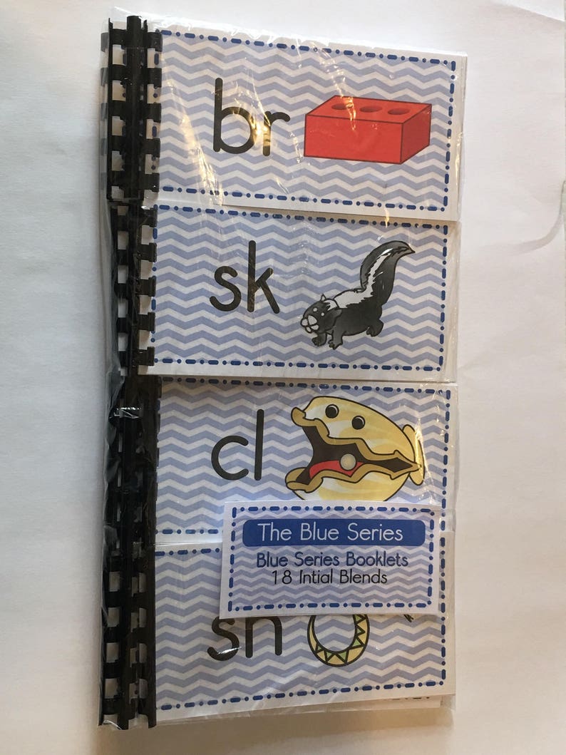 The Blue Series - 18 Beginning Consonant Blends Booklets - LAMINATED ...