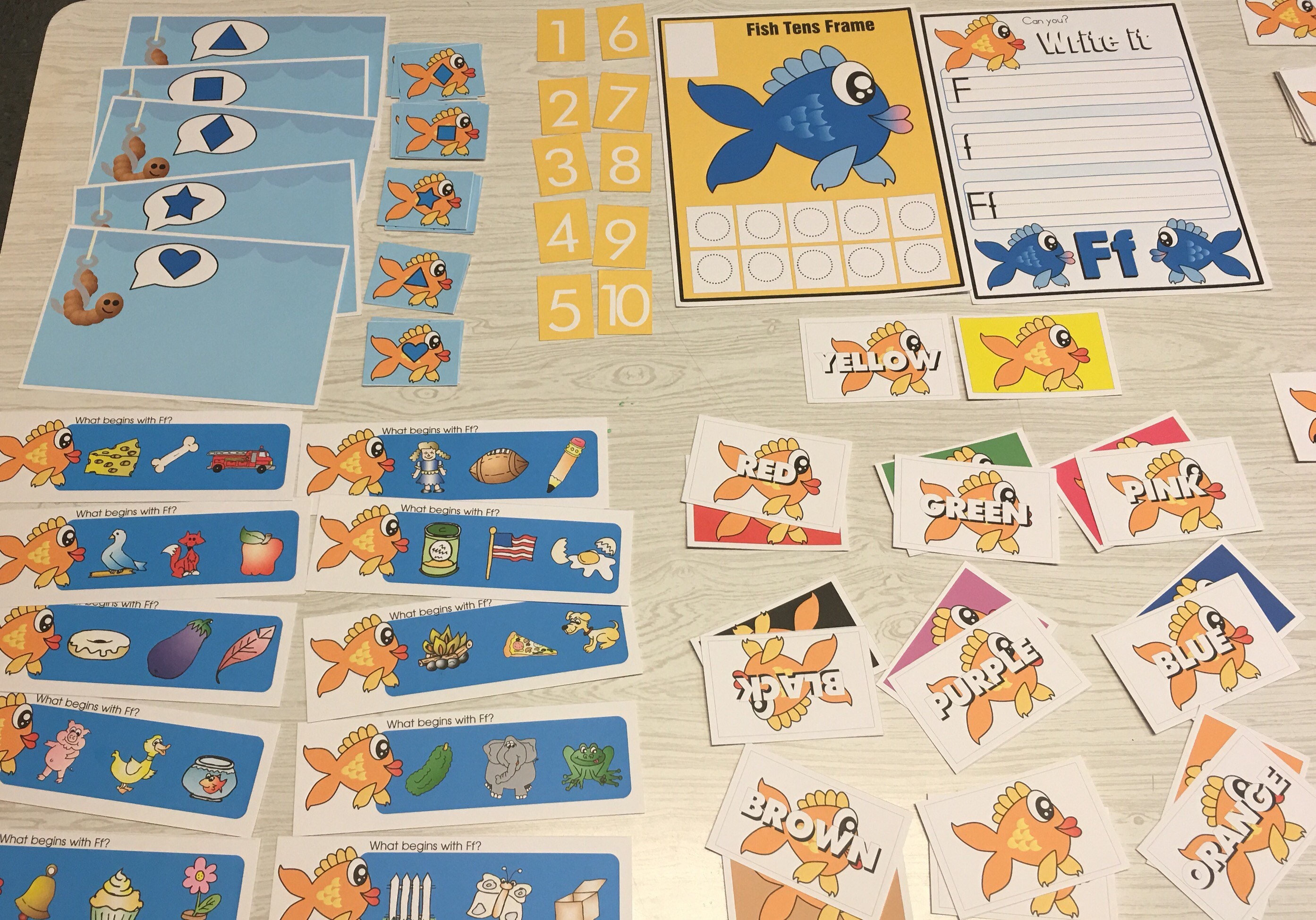 INSTANT DOWNLOAD Fish Themed Activities Package for - Etsy