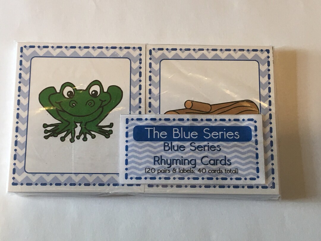 The Blue Series - Rhyming Cards - Montessori Material for Primary ...