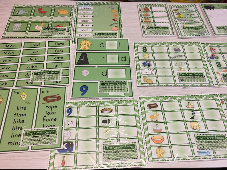 The Green Series - Language Kit - (17) Montessori Materials for Primary ...