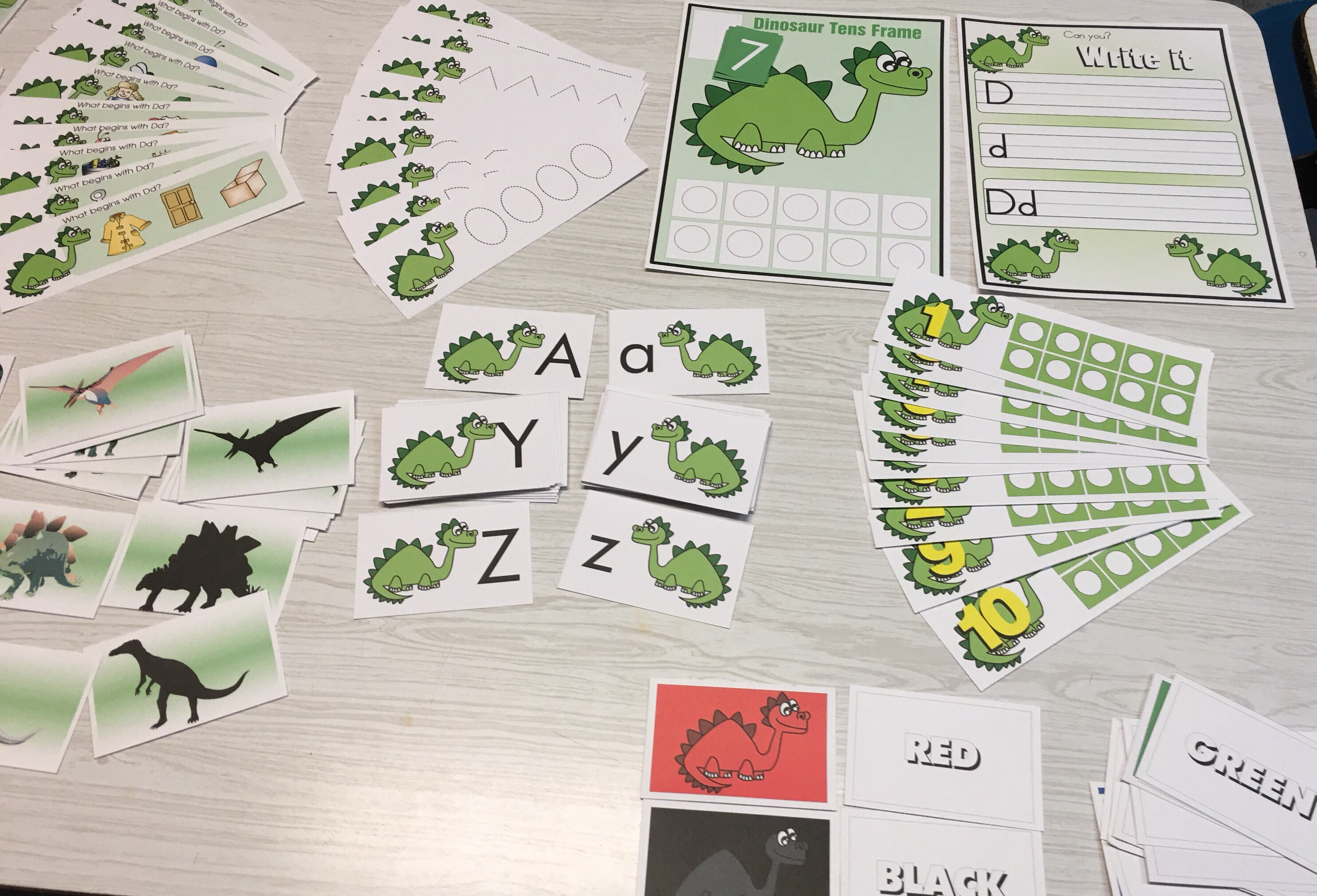 INSTANT DOWNLOAD Dinosaurs Themed Activities Package for Learning ...