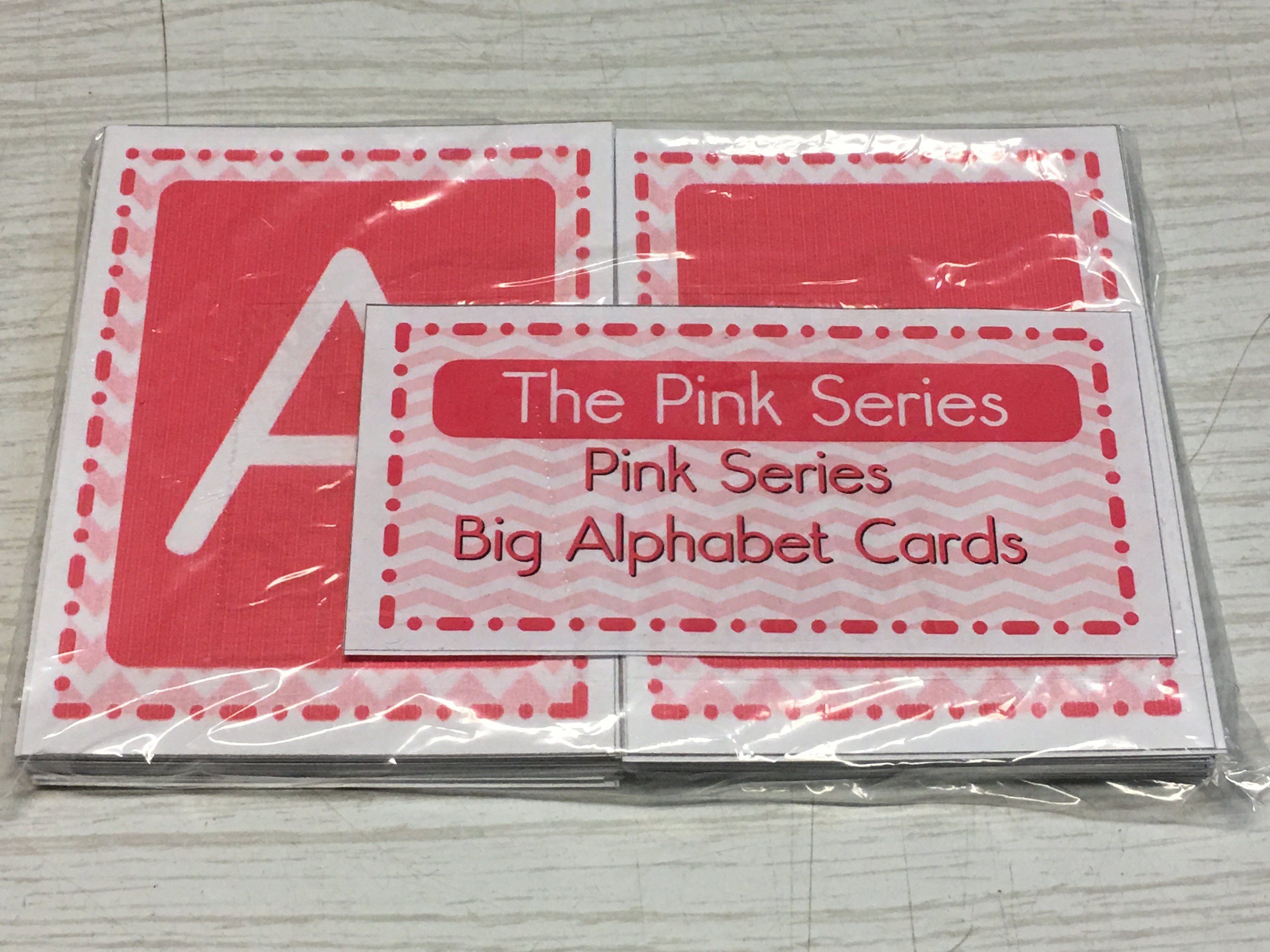 The Pink Series Big Alphabet Cards 56 Card Deck - Etsy