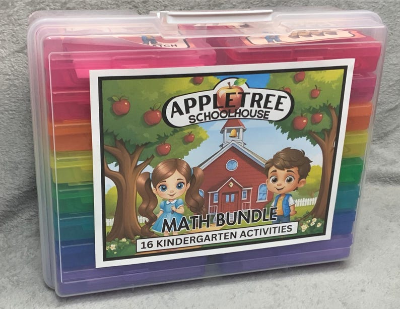 Kindergarten Math Activity Set: Numbers and Counting - 16 Task Boxes ...