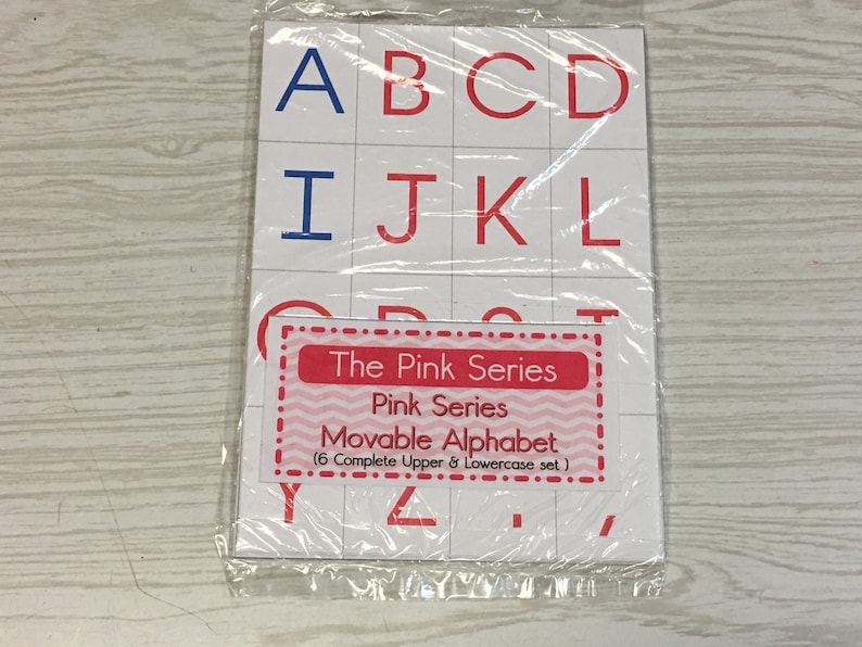 The Pink Series - Movable Alphabet (6 Upper & Lowercase Set ...