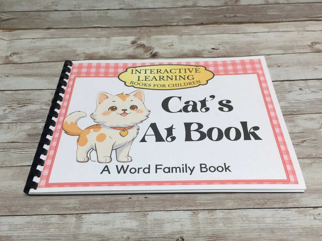 Interactive Learning Books for Children - Cat’s at Book - Etsy