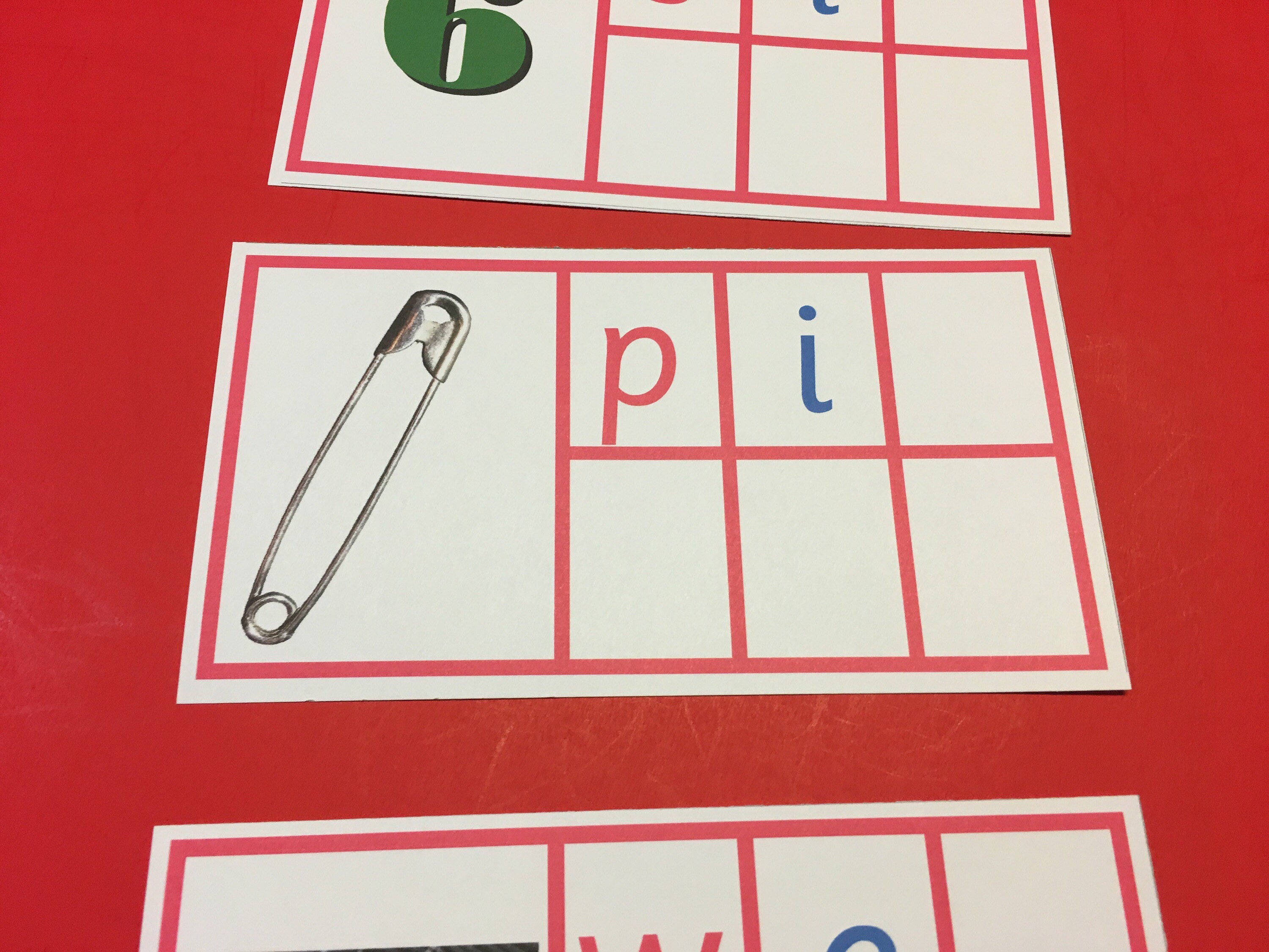 Pink Series Montessori Ending Sounds CVC WORD CARDS 45 Laminated Cards ...