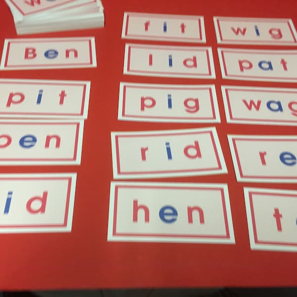 Cvc Flash Cards - Etsy