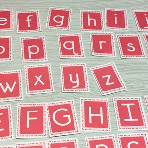 The Pink Series - Big Alphabet Cards ( 56 Card Deck ) - Montessori ...