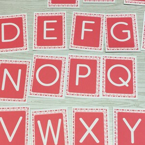 The Pink Series - Big Alphabet Cards ( 56 Card Deck ) - Montessori ...