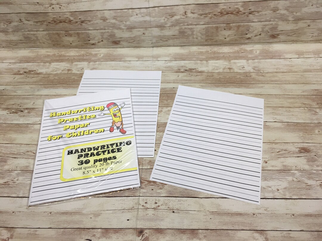 Handwriting Practice - Handwriting Paper for Children - Etsy