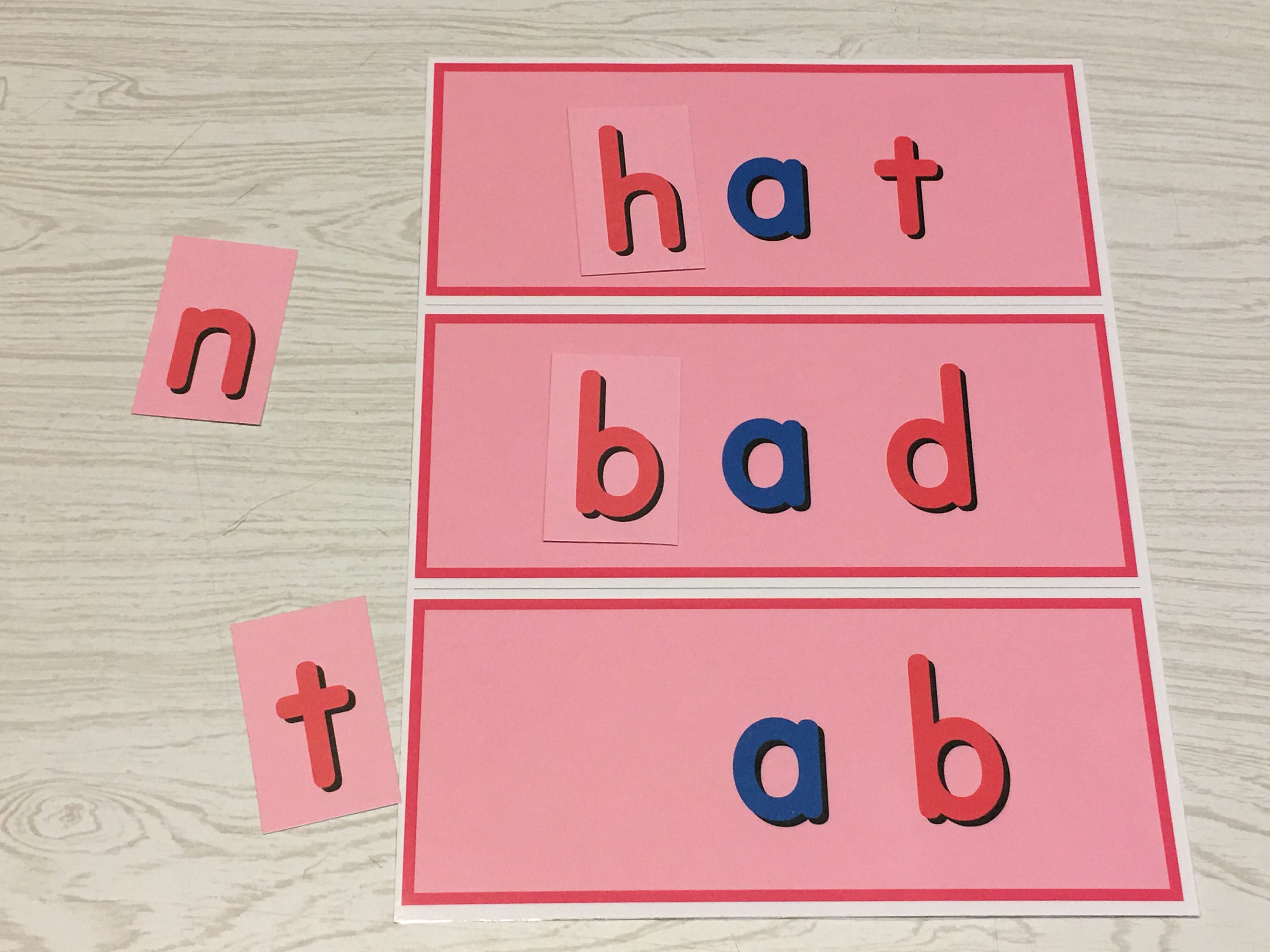 The Pink Series 33 Word Building Strips Word Families Work - Etsy