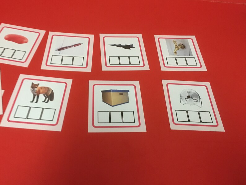 Pink Series Montessori - CVC WORDBUILDER ACTIVIY Cards - 60 - Laminated ...