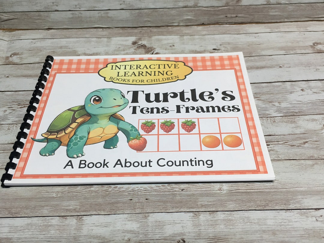 Interactive Learning Books for Children - Turtle’s Tens Frames - Etsy