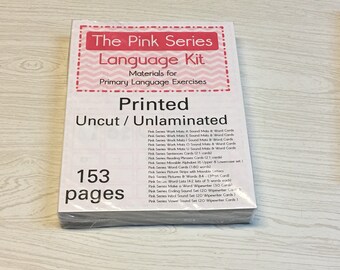 The Pink Series Language Kit Montessori Material for Primary | Etsy