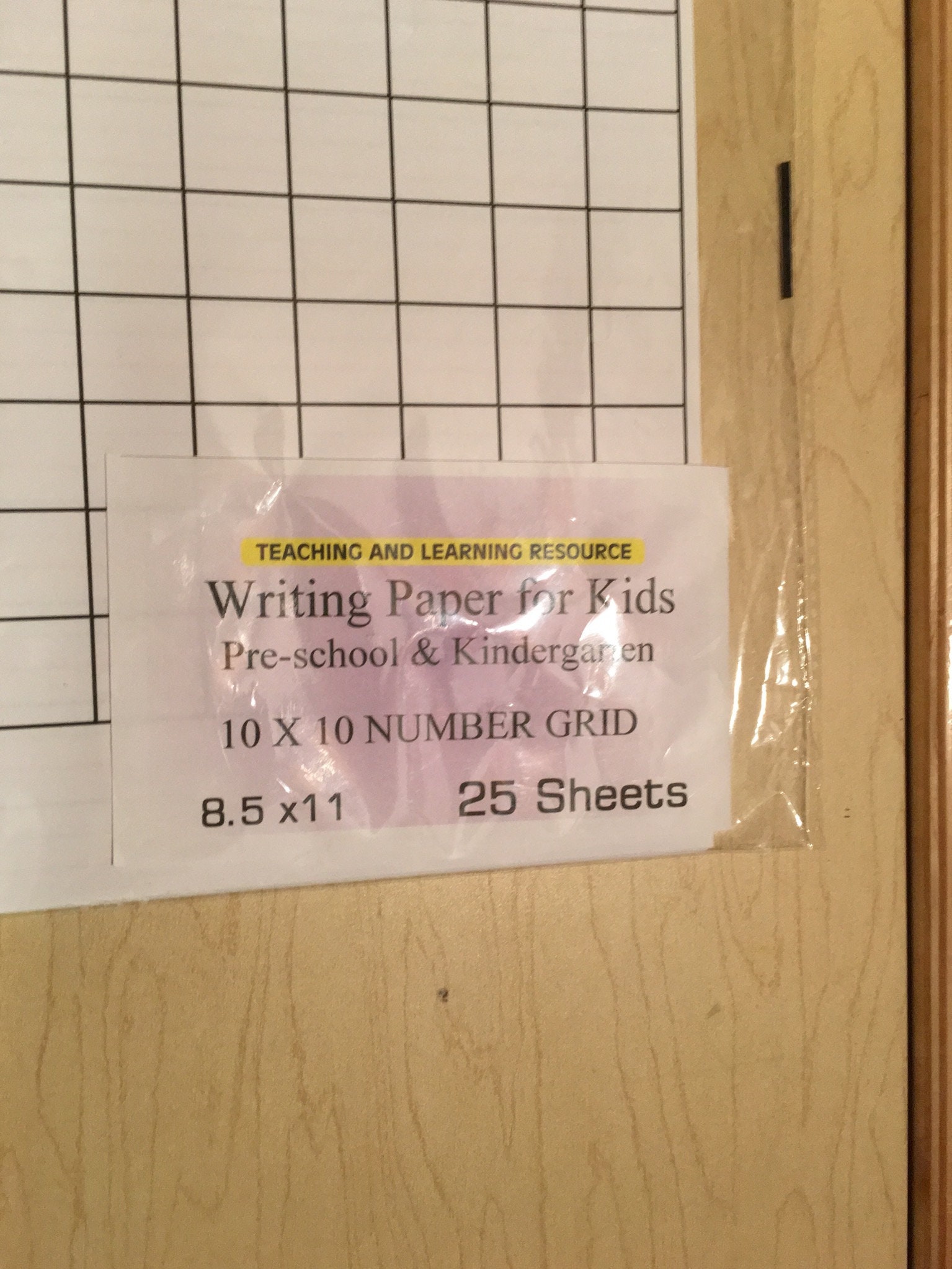 10 X 10 Number Grid Paper - Writing Paper for Kids - - 11 X 8.5 In, 20 ...