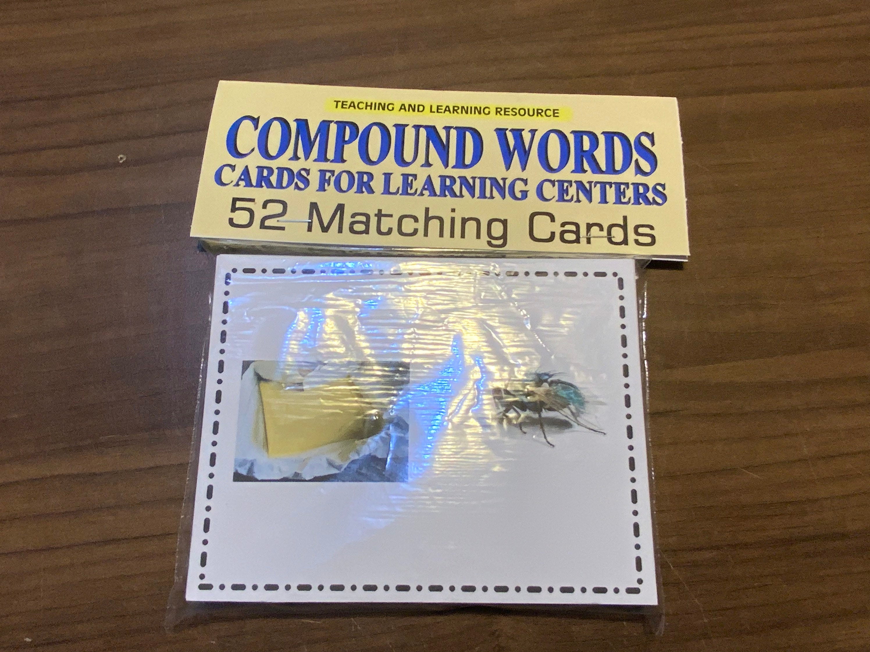 Compound Words - Cards for Learning Center - Two Part Cards - Activity ...