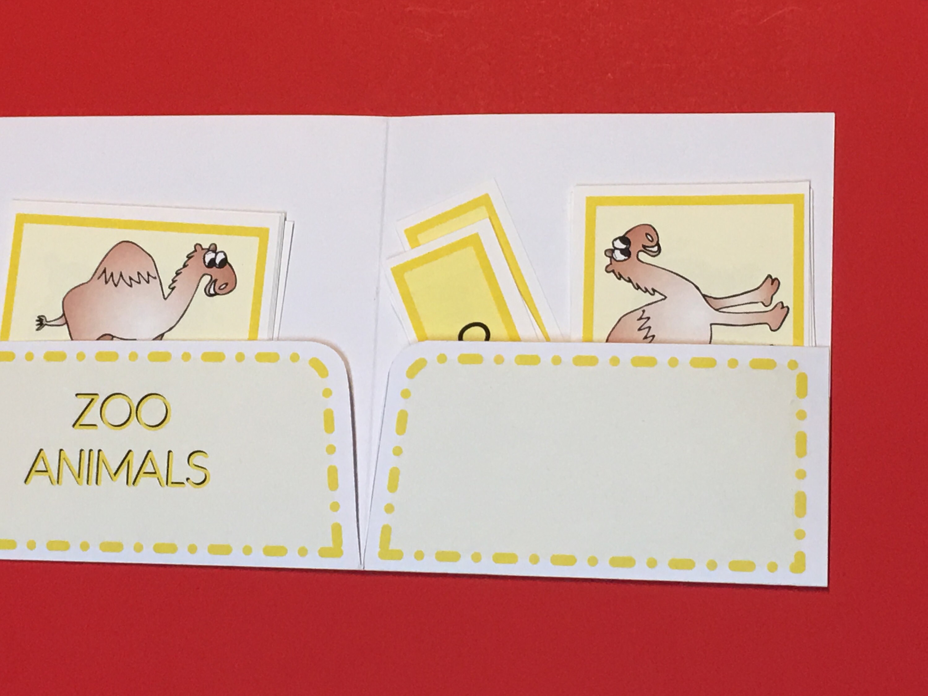 INSTANT DOWNLOAD - Zoo Animals - Three Part Card Set and Folio - Pre ...