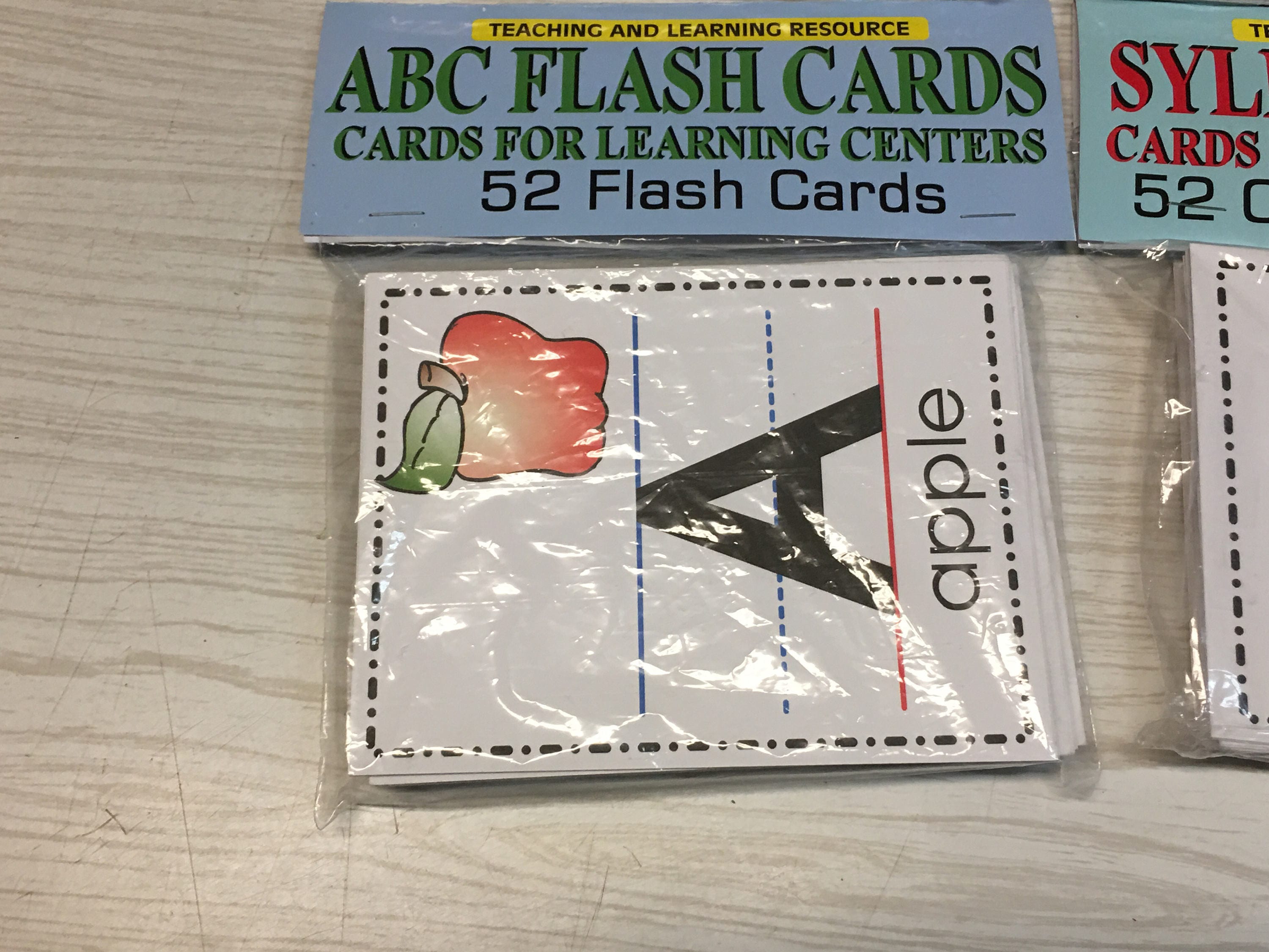 ABC Flashcards Tarjetas para el centro de aprendizaje 52 tarjetas de ...